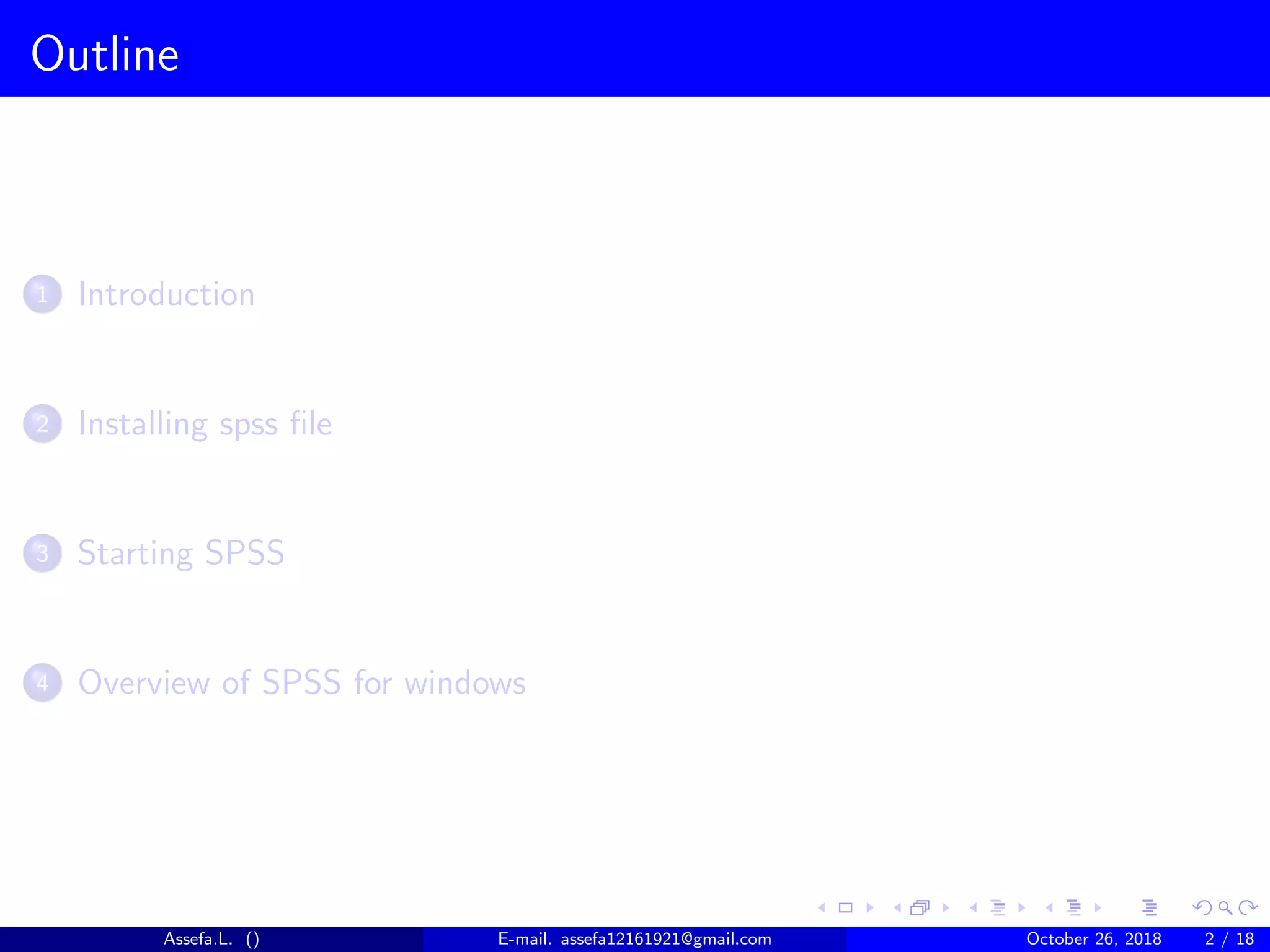 Spss Presentationpdf Operating Systems Computer Software And Applications