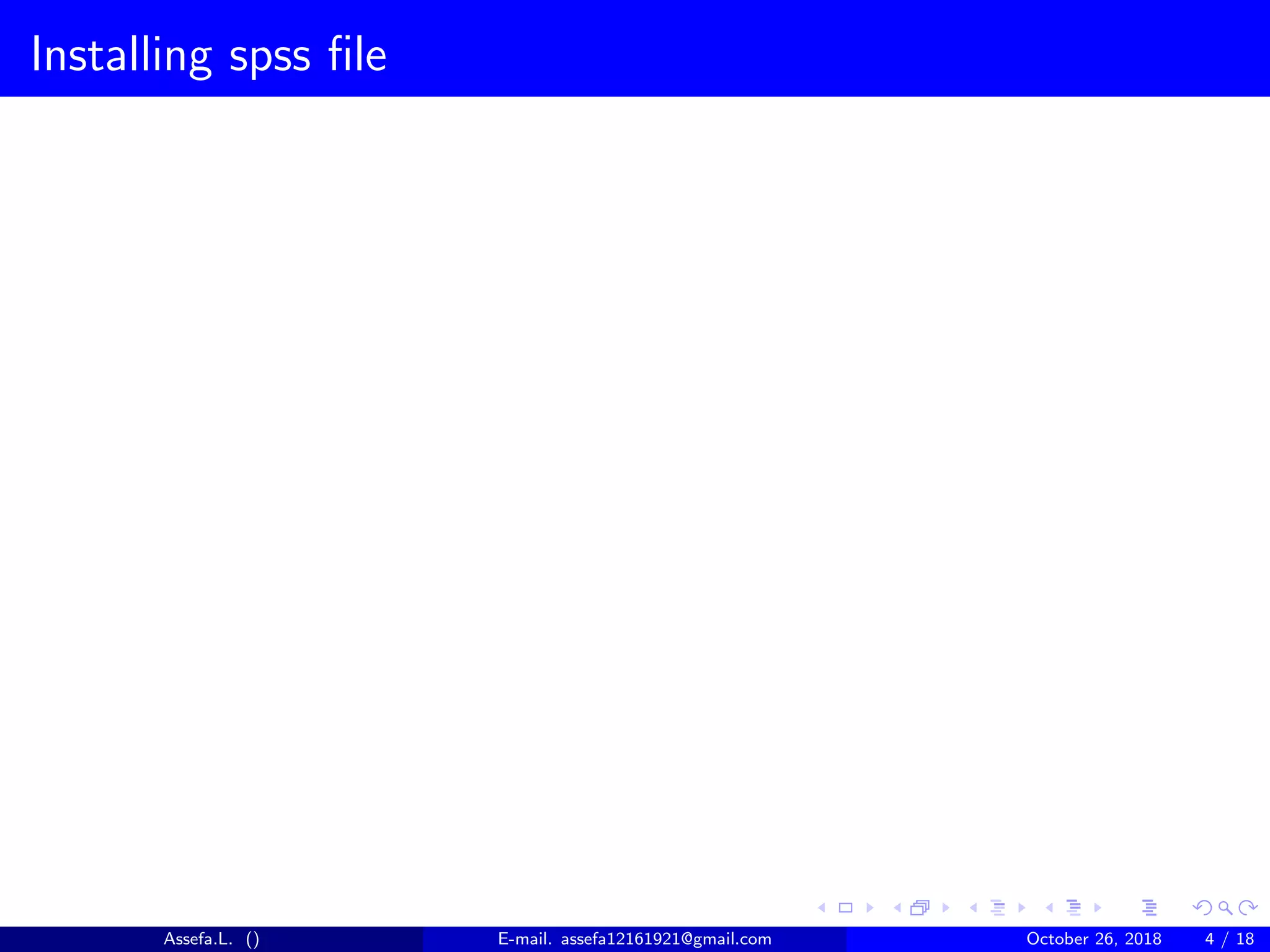 Spss Presentationpdf Operating Systems Computer Software And Applications