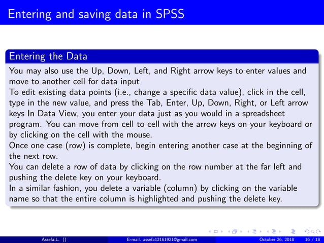 Spss Presentationpdf Operating Systems Computer Software And Applications