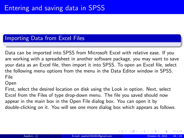 spss presentation.pdf | Operating Systems | Computer Software and Applications