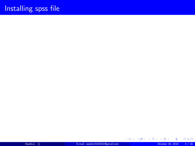 Spss Presentationpdf Operating Systems Computer Software And Applications