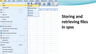 spss presentation complete ( basic intro ) | PPTX