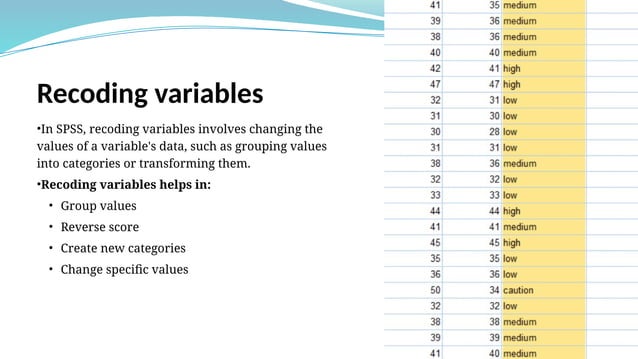 spss presentation complete ( basic intro ) | PPT