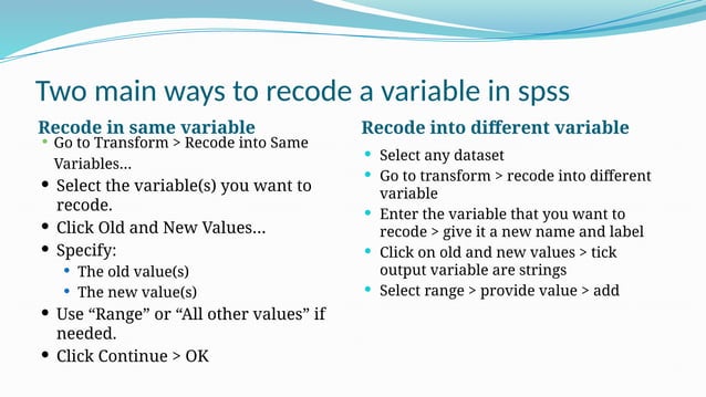 spss presentation complete ( basic intro ) | PPT