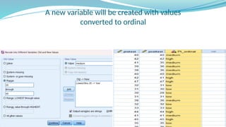 spss presentation complete ( basic intro ) | PPTX