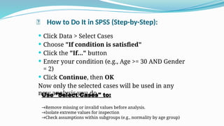 spss presentation complete ( basic intro ) | PPTX