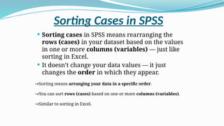 spss presentation complete ( basic intro ) | PPTX
