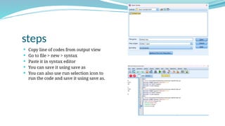 spss presentation complete ( basic intro ) | PPTX