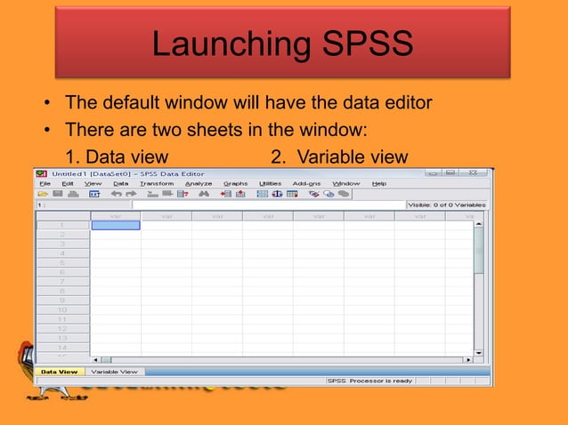 SPSS: Quick Look | PPTX | Technology & Computing