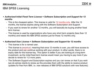 IBM SPSS Statistics Licensing Guidelines for the general public | PDF
