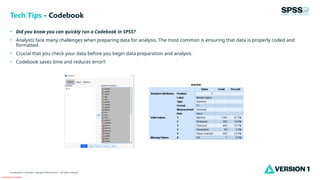 SPSS Statistics - Running a Codebook.pptx