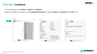 SPSS Statistics - Running a Codebook.pptx