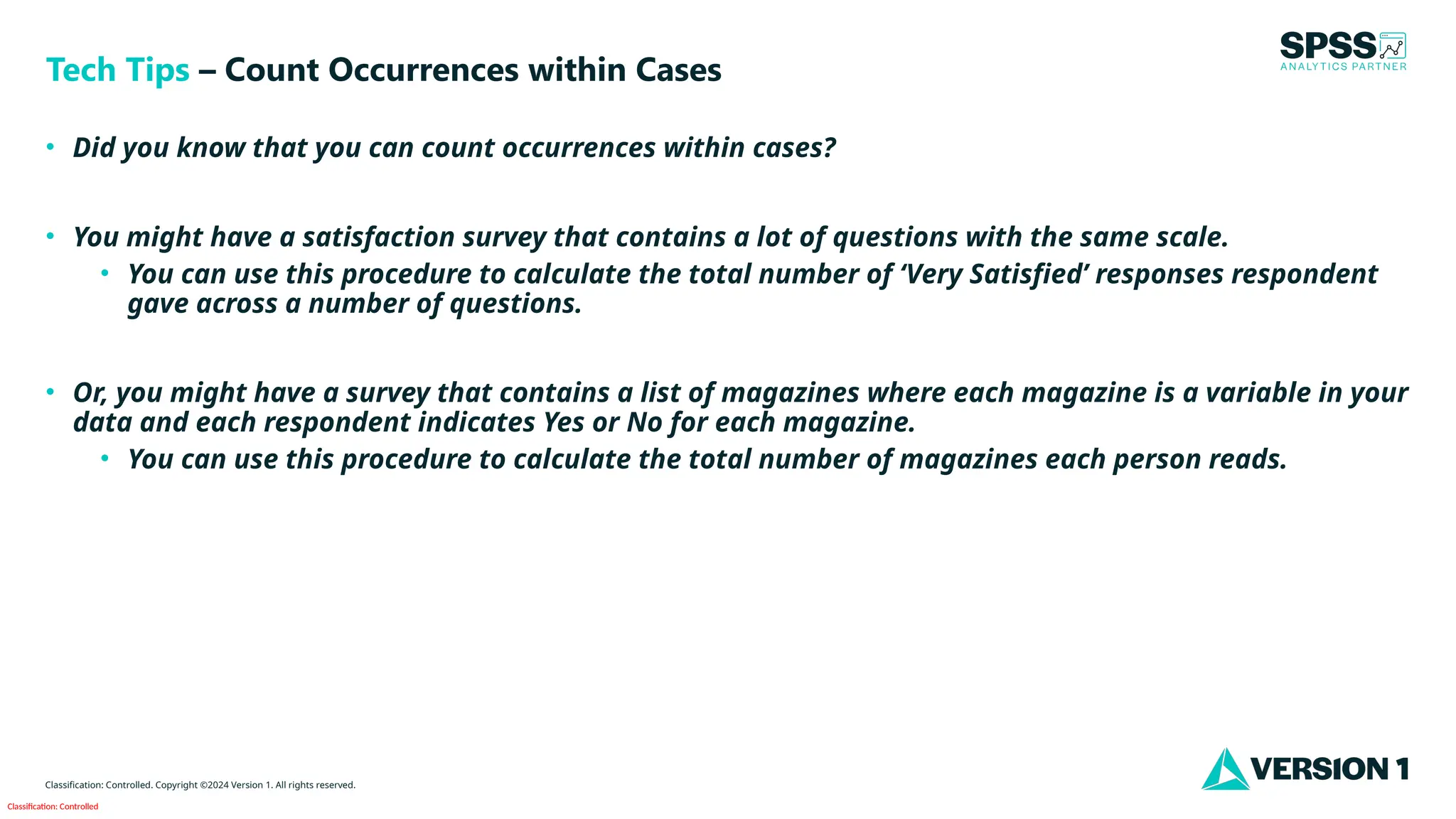 SPSS Statistics - Count Occurrences within Cases.pptx