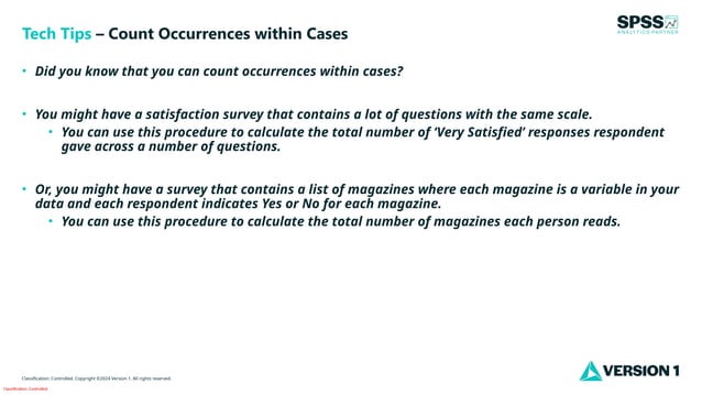 SPSS Statistics - Count Occurrences within Cases.pptx