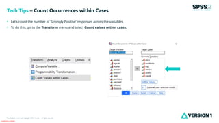 SPSS Statistics - Count Occurrences within Cases.pptx