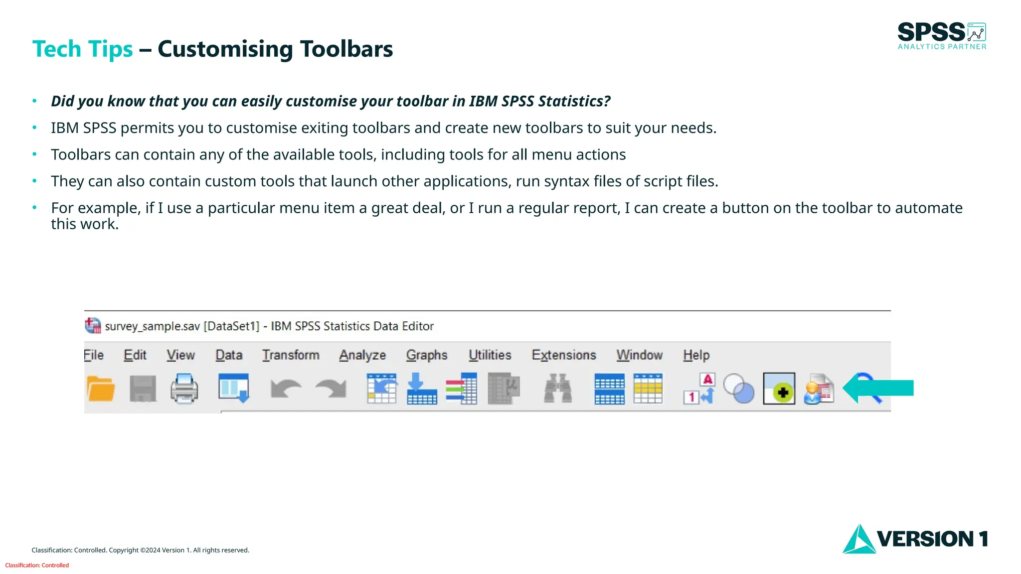 SPSS Statistics - Customising Toolbars.pptx
