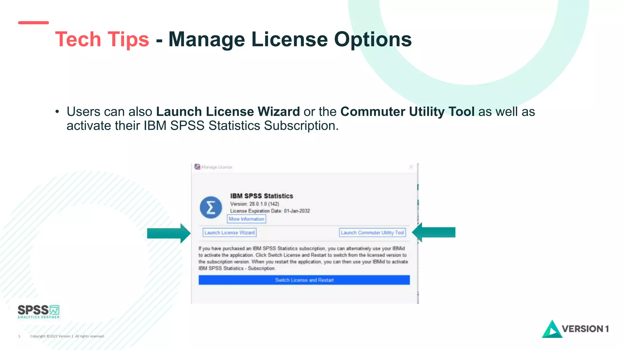 SPSS Statistics - Manage License Option in IBM SPSS Statistics.pptx