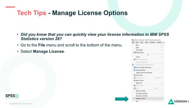 SPSS Statistics - Manage License Option in IBM SPSS Statistics.pptx ...