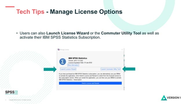 SPSS Statistics - Manage License Option in IBM SPSS Statistics.pptx ...