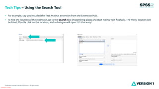 SPSS Statistics - Using the Search Tool in IBM SPSS Statistics.pptx