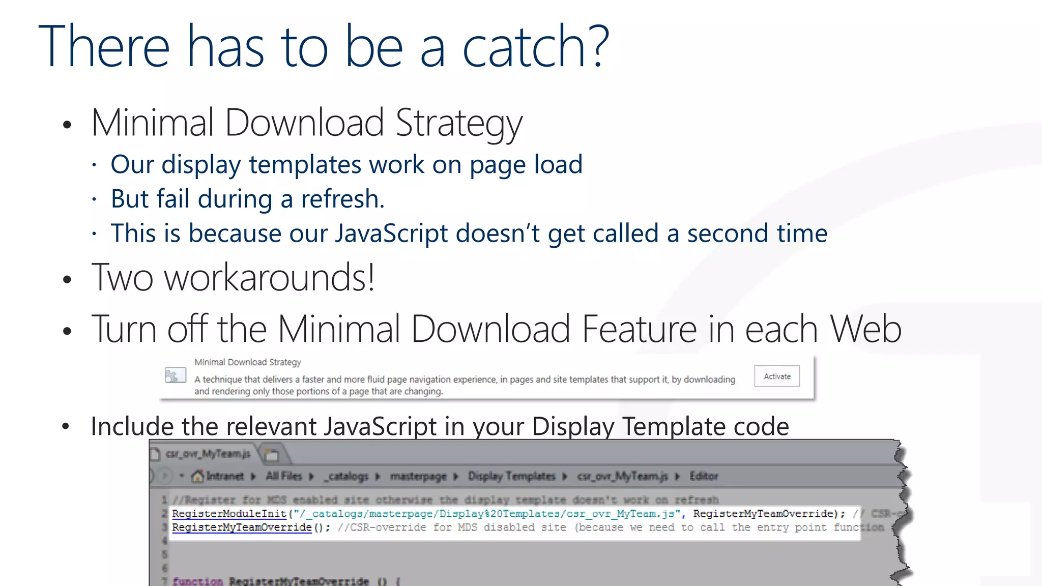 SPSSTHLM - Using JSLink and Display Templates for ITPros | PPT