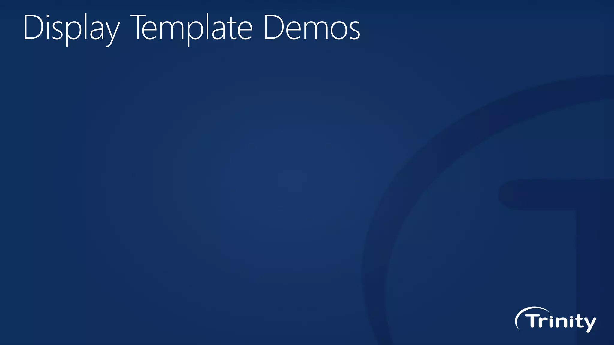 SPSSTHLM - Using JSLink and Display Templates for ITPros | PPT