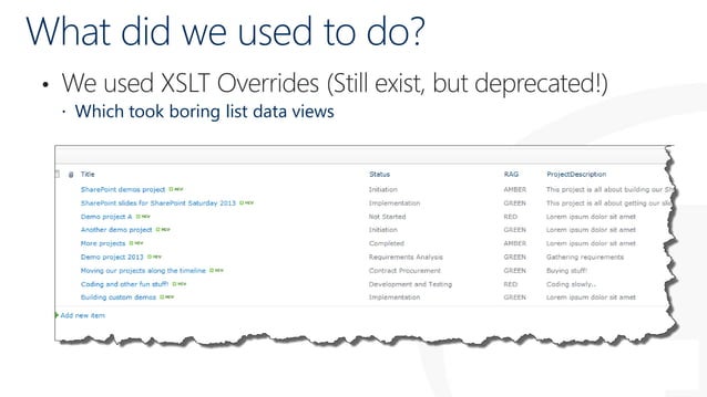 SPSSTHLM - Using JSLink and Display Templates for ITPros | PPT