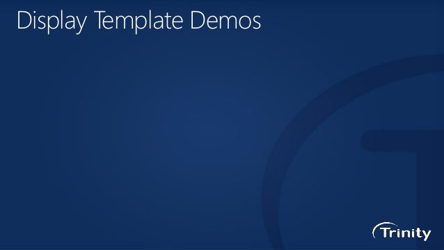 SPSSTHLM - Using JSLink and Display Templates for ITPros