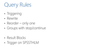 SharePoint Search Queries Explained - SPSSthlm 2015 | PPTX