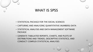 SPSS Training in Mohali | PPTX