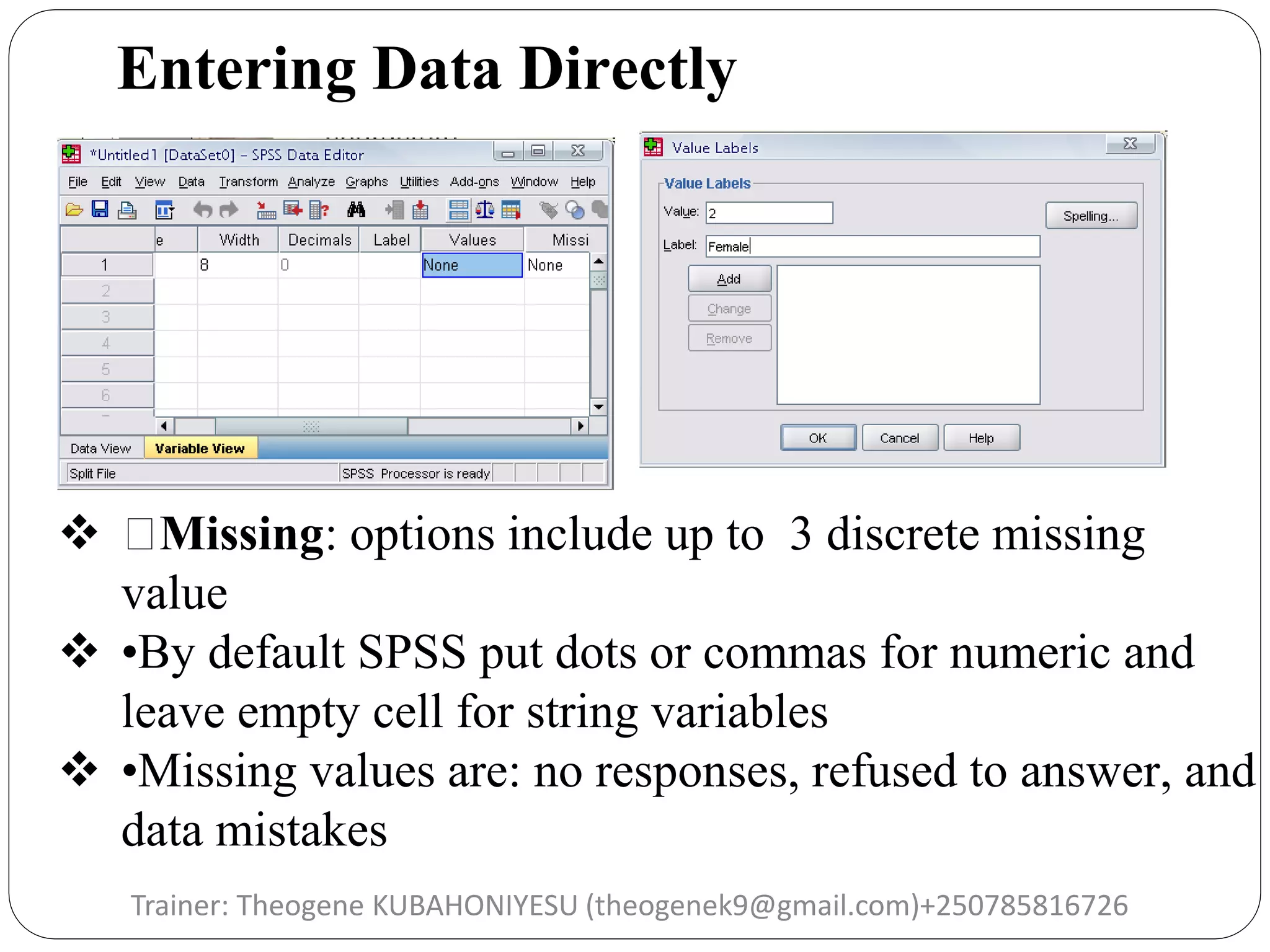 Spss training notes | PDF
