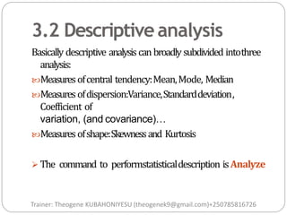 Spss training notes | PDF