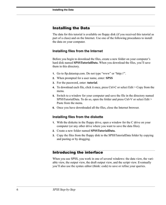 Spss tutorial 1 | PDF