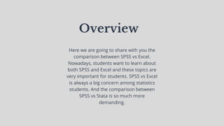 Spss vs excel | PPTX
