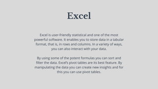 Spss vs excel | PPTX