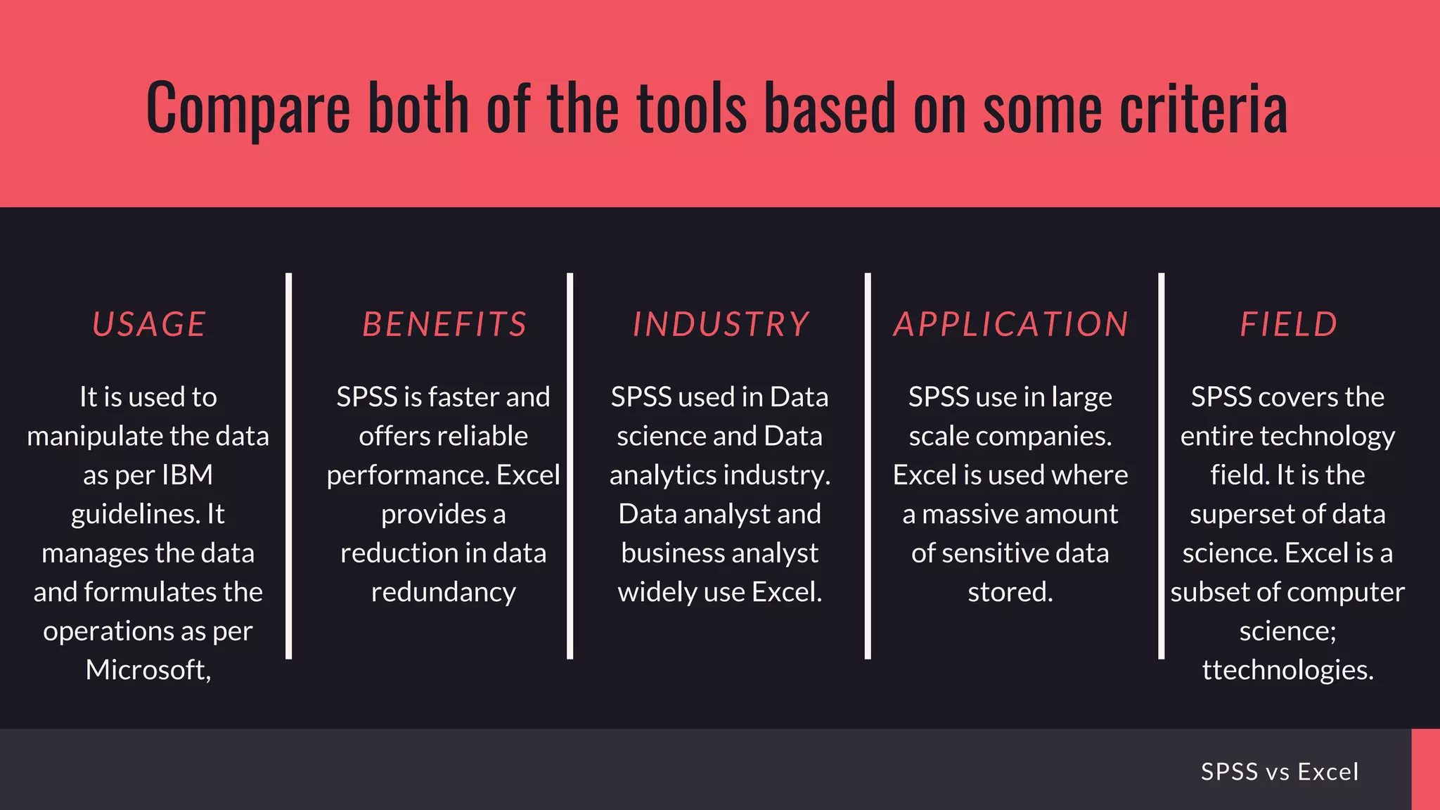 Spss vs excel which one is the best tool for statistics | PDF
