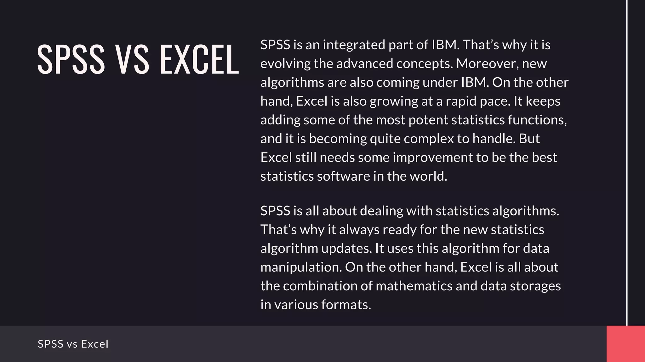 Spss vs excel which one is the best tool for statistics | PDF