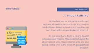 SPSS vs Stata: All You need to Know | PPTX