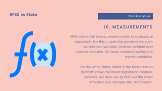 SPSS vs Stata: All You need to Know | PPTX