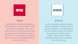 SPSS vs Stata: All You need to Know | PPTX