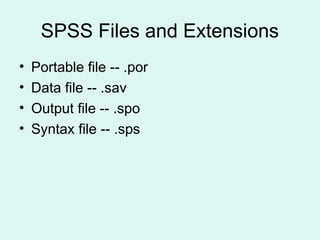 Basic Introduction of SPSS software_presentation | PPT