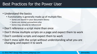 A Power User's intro to jQuery awesomeness in SharePoint | PPT
