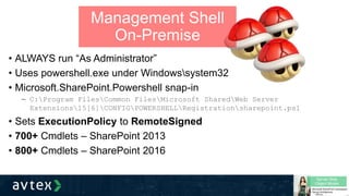 SPSTC - PowerShell - Through the SharePoint Looking Glass | PPTX