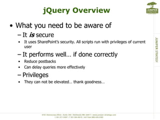 SPSTC - SharePoint & jQuery Essentials | PPT