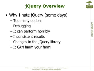 SPSTC - SharePoint & jQuery Essentials | PPT