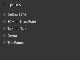 SPS Toronoto - SharePoint meet ECM | PPTX