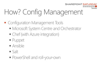 DevOps for SharePoint (What, Why, How) | PPTX