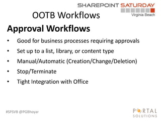 SPSVB 2013 Everything About SharePoint 2010 Workflows | PPT