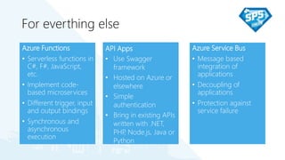 SPS Zurich 2018 - Azure Logic Apps: the new workflow engine | PPT