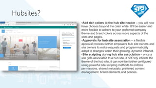 SharePoint hub sites in Office 365 | PPT